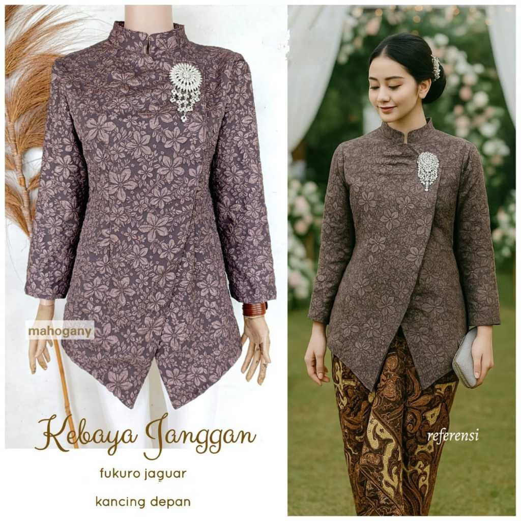 Jual Terbaru Atasan Kebaya Janggan Modern Fukuro Kebaya Kondangan Outfit Wisuda Lamaran Tunangan ...