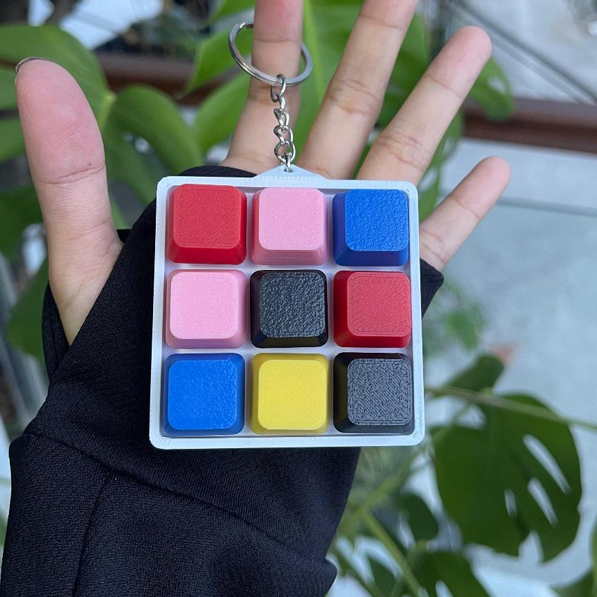 Jual Keychain Keyboard Fidget Mechanical Switch “Case Persegi” | Shopee ...