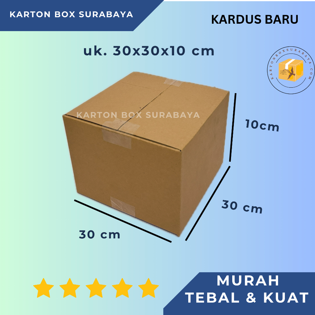 Jual 30x30x10 cm murah / KARTON KOTAK DUS PACKING ONLINE POLOS ...
