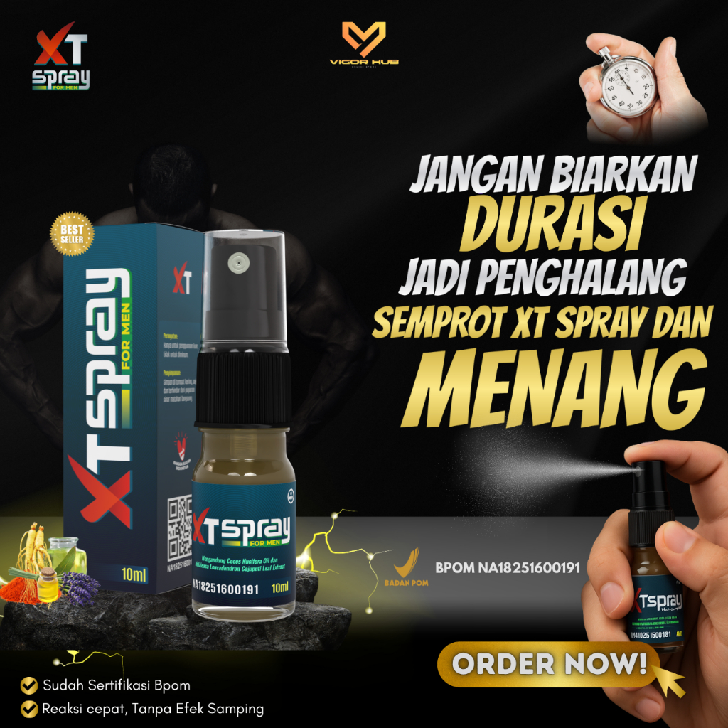 Jual XT SPRAY Energy Oil Men Skin Penguat Terbaik dan Permanen PRIA ...