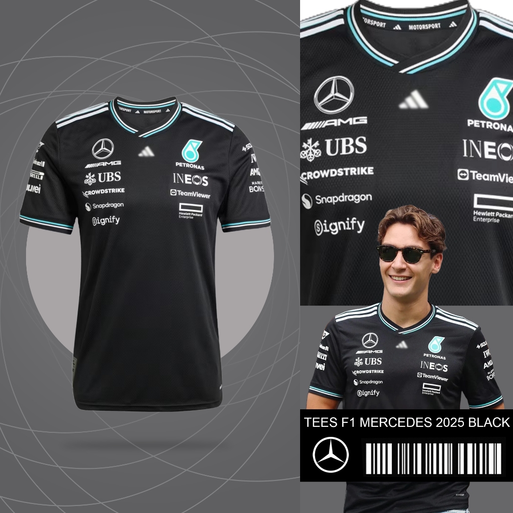 Jual TEES RACING / TEES PREMIUM AMG F1 2025 BLACK 24S / BAJU PREMIUM ...