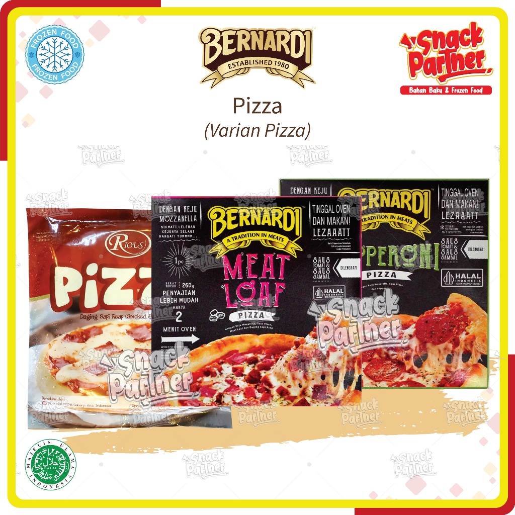 Jual BERNARDI PIZZA | SMOKED BEEF 180 GR / MEAT LOAF PEPPERONI 250 GR ...