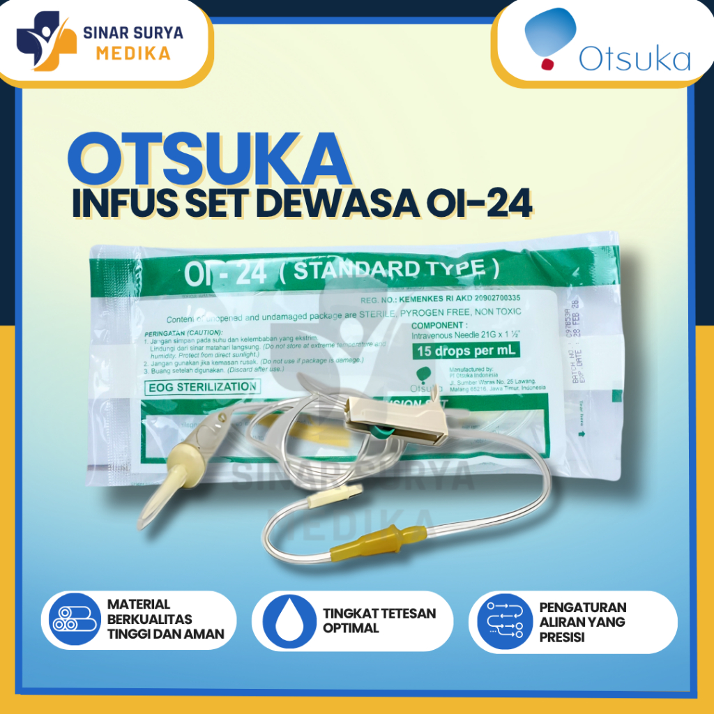 Jual Selang Infus Infuset Infusion Set Otsuka OI-24 | Shopee Indonesia