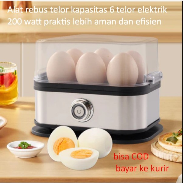 Jual Alat rebus telor kapasitas 6 telor elektrik 200 watt praktis lebih ...