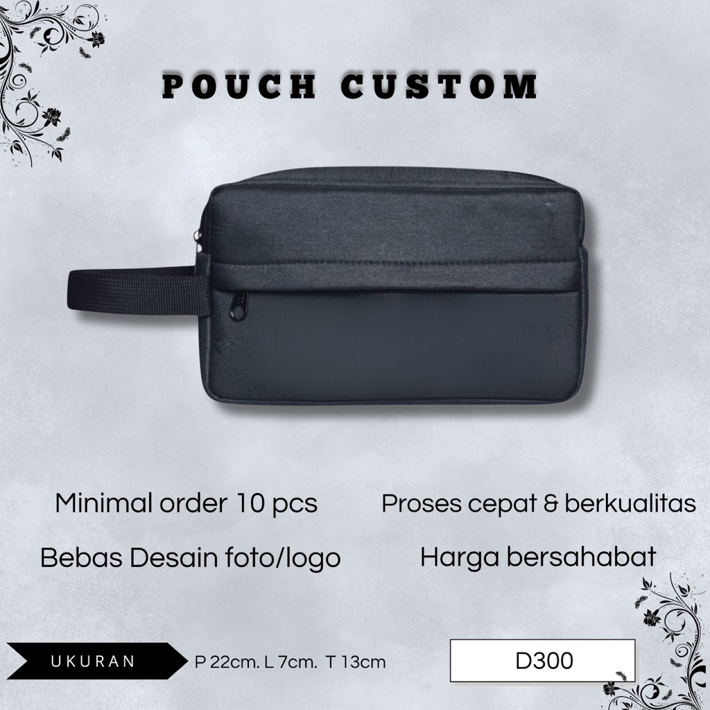 Jual TAS POUCH CUSTOM | Handbag | Pouch Pria Wanita (Unisex) | Shopee ...