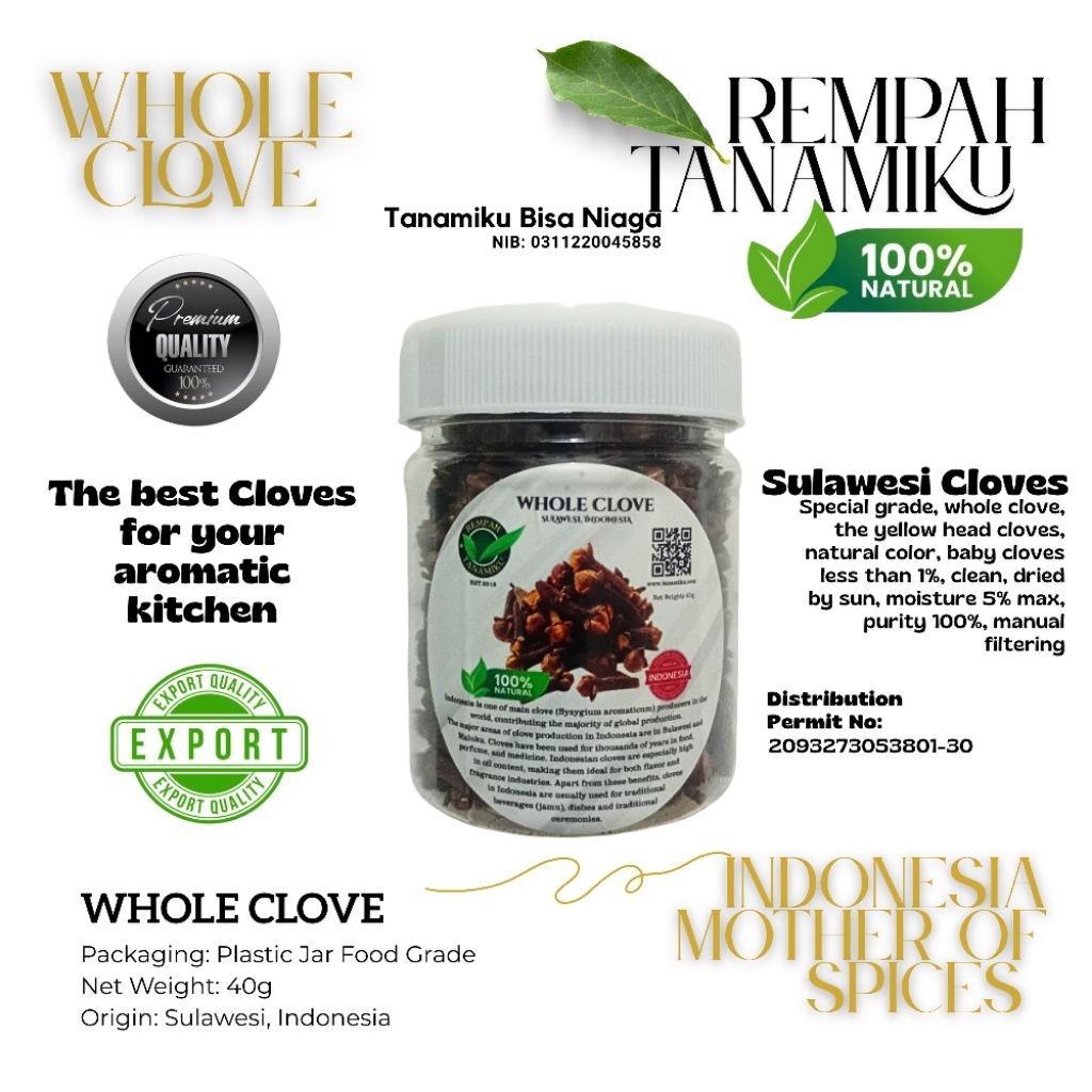 Jual Cengkeh Kering Sulawesi Kualitas Ekspor Cengkeh Utuh Dried Whole ...