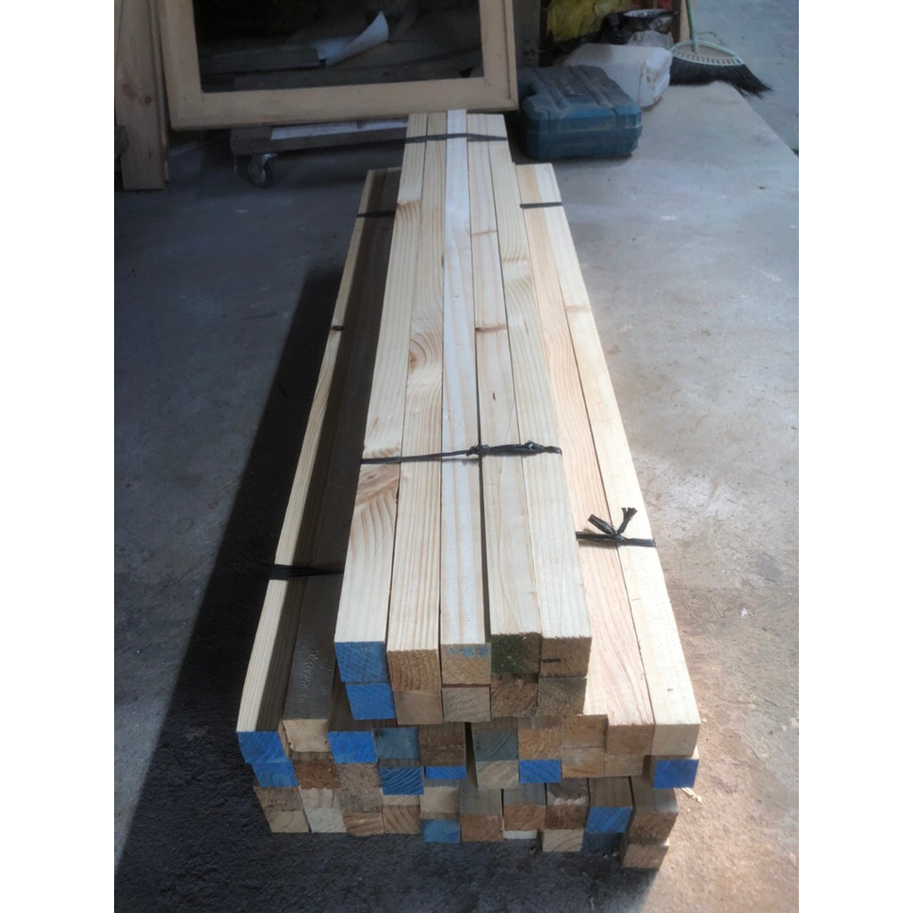 Jual kayu balok jati belanda uk. 3x4x100cm | Shopee Indonesia