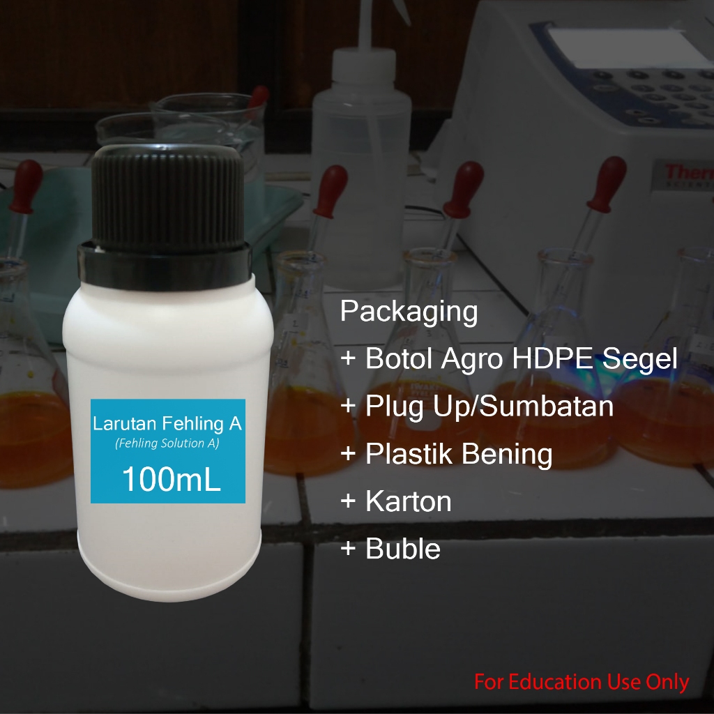Jual Larutan Fehling A 100ml dan Larutan Fehling B 100 ml / Reagen ...