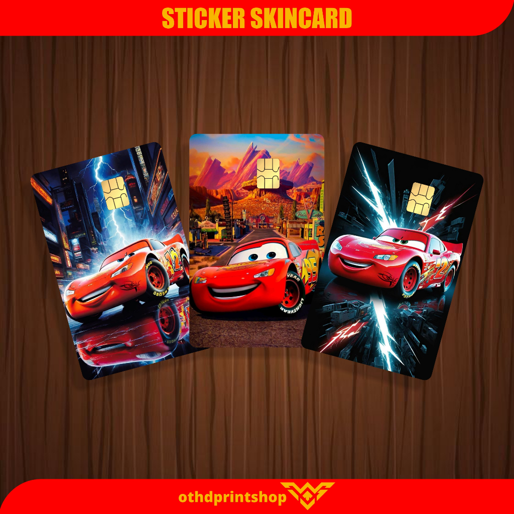 Jual Stiker Kartu Atm Emoney Flazz Etoll Skincard Tema Lighning Mcqueen ...
