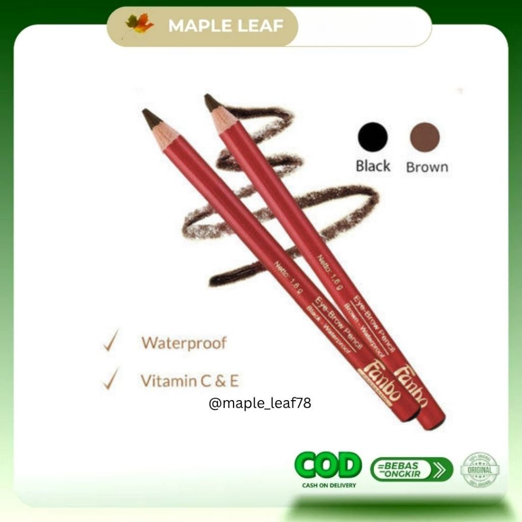 Jual FANBO FANTASTIC EYEBROW Pensil Alis (Body Merah) | Shopee Indonesia