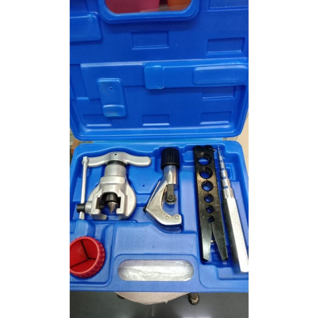 Jual FLARING tool FT 808 plus reamer cutter dan swaging box alat pasang ...