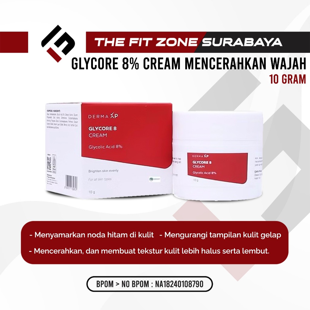 Jual Derma Xp Glycore 8% Cream 10 Gram Krim Pencerah Wajah Menyamarkan ...