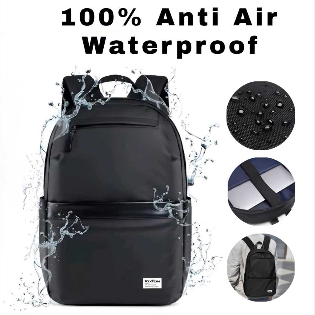 Jual RANSEL LAPTOP PRIA WATERPROOF ANTI AIR / BACKPACK TAS SEKOLAH PRIA ...