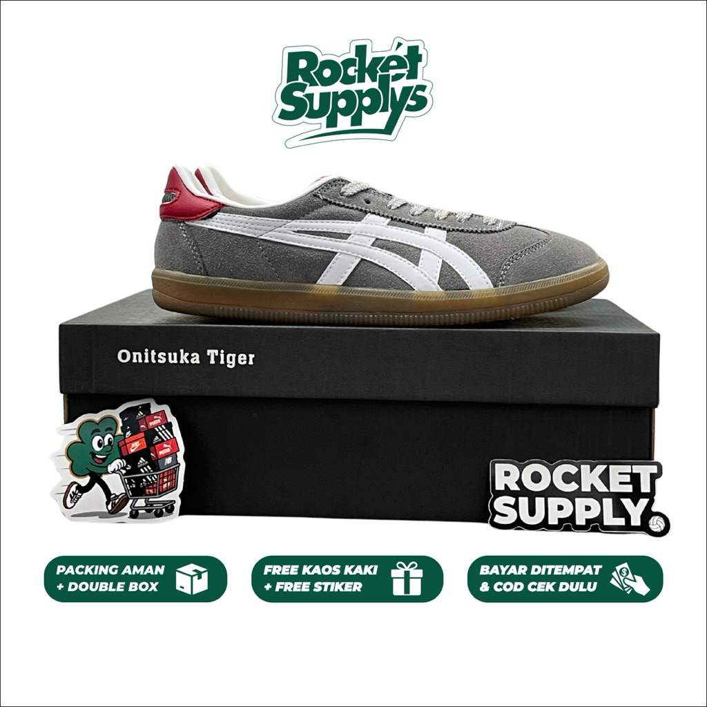 Jual ONIT TOKUTEN GREY WHITE RED / 100% BARU | Shopee Indonesia