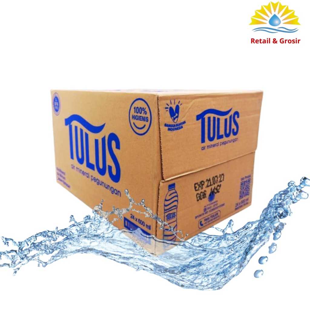 Jual Tulus Air Mineral Botol 600ml Dus (isi 24 Botol) | Shopee Indonesia