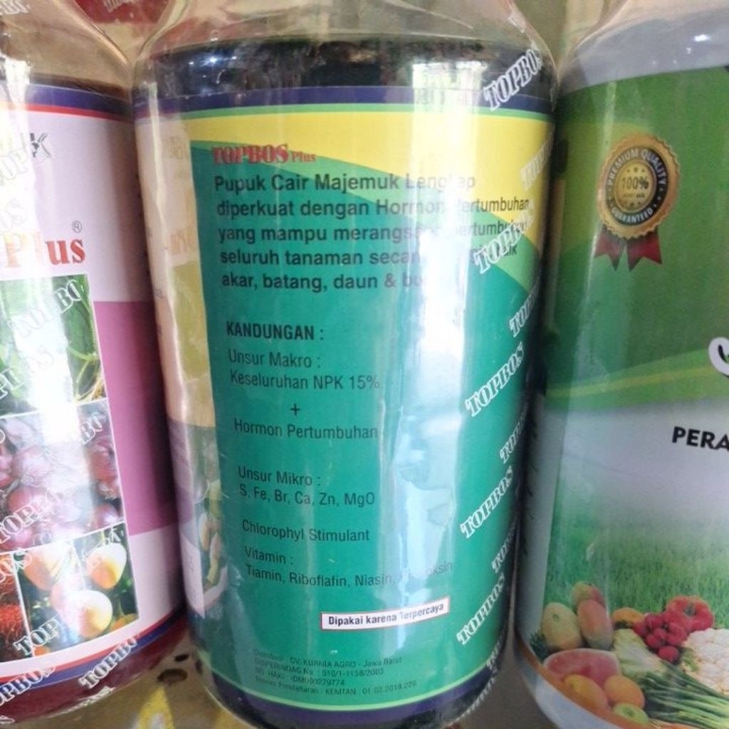 Jual TOPBOS PLUS IJO 1L top bos plus hijau 1L | Shopee Indonesia