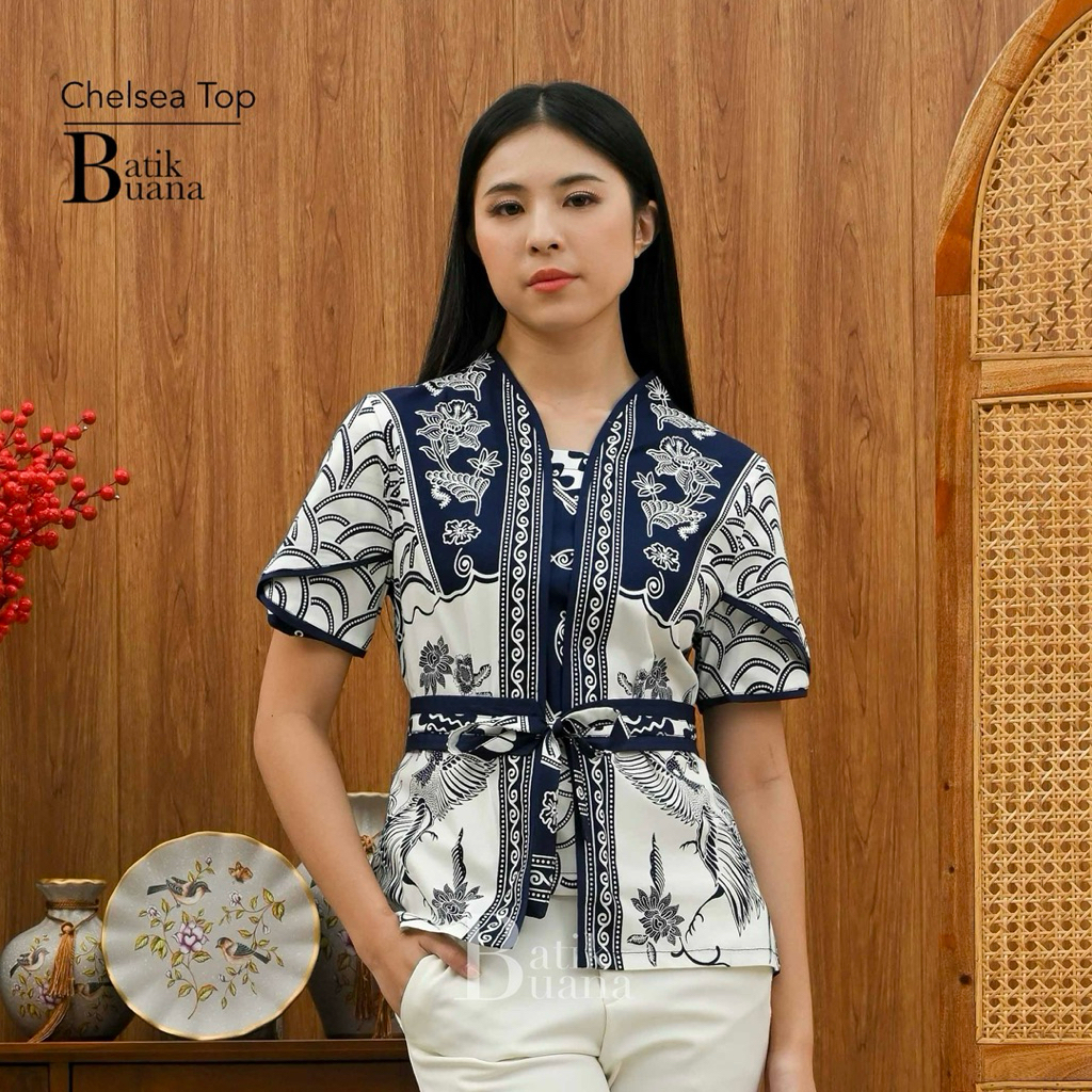 Jual Chelsea Top - Atasan Batik Wanita Premium - Batik Wanita - Batik ...