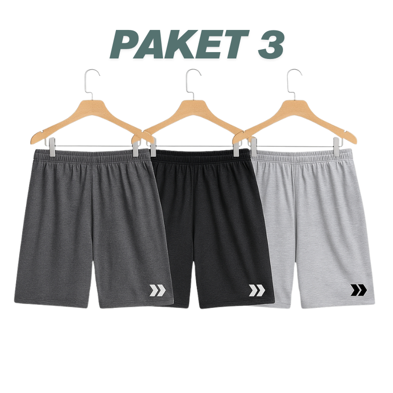 Jual Paket 3 Pcs Celana Pendek Santai Kolor Pria Cowok Bahan Babyterry ...