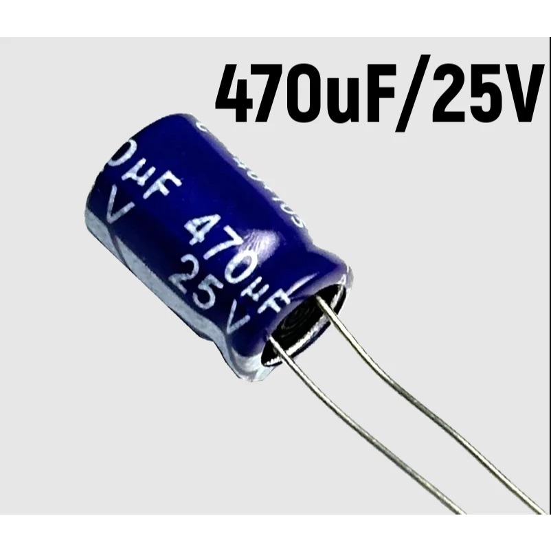 Jual Kapasitor Capacitor ELCO Polar 470uf 25v 470 uf 25 V 470 mikro 25 ...