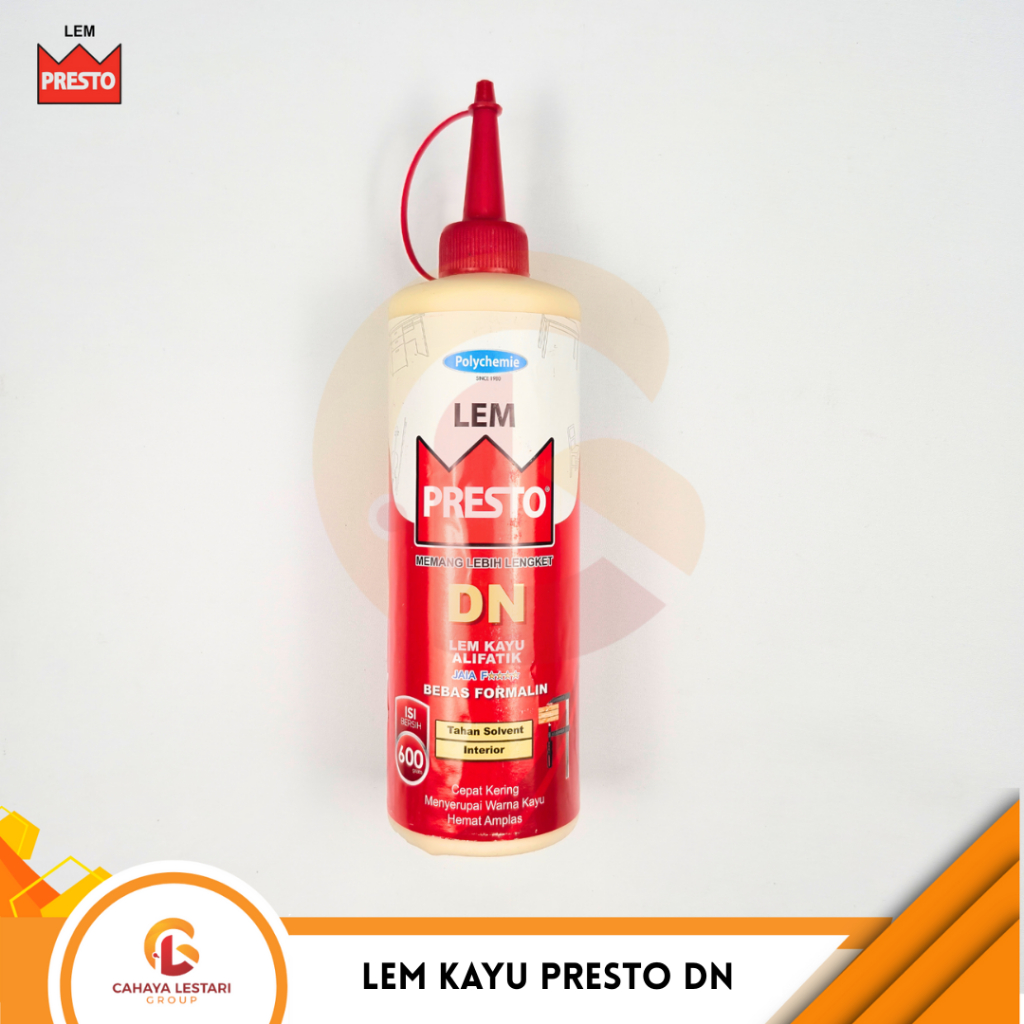 Jual Lem Presto DN / Lem Kayu Putih Serbaguna / Lem HPL 600 Gr | Shopee ...