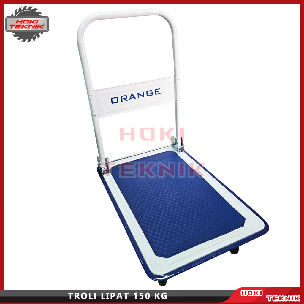Jual Troli Lipat Portable 4 Roda 150 Kg / 300kg Orange | Shopee Indonesia