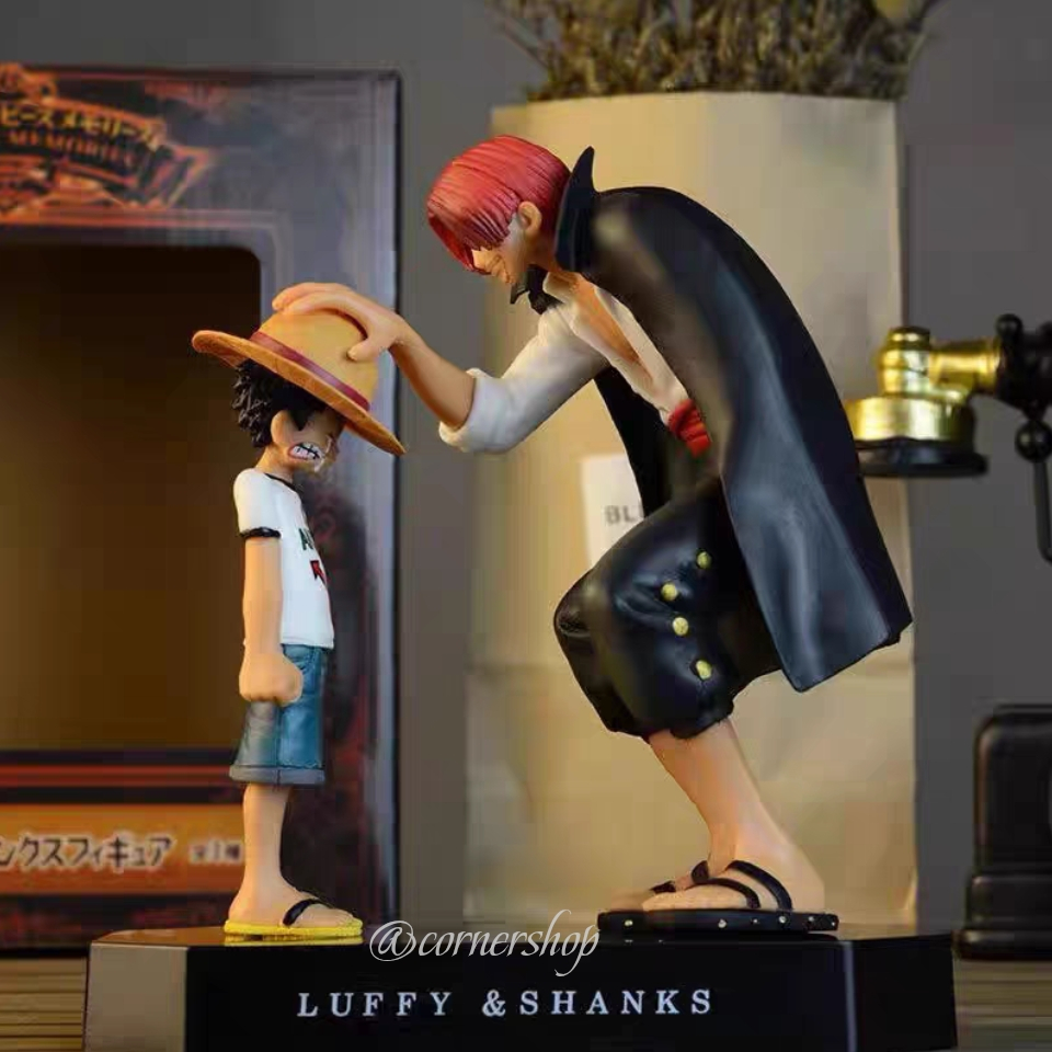 Jual [CornerShop] Figurine Luffy & Shank One Piece Action Figur ...