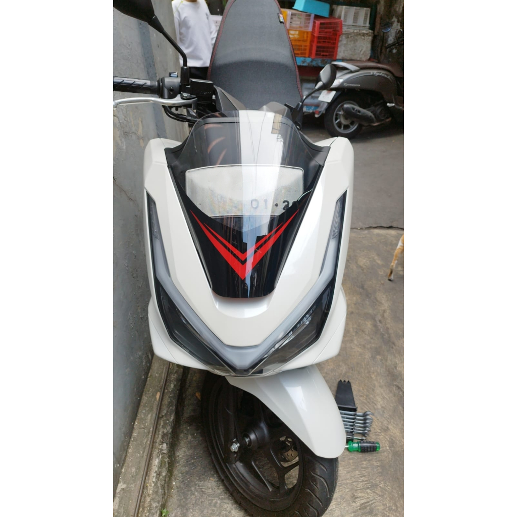 Jual Visor/Windshield PCX 160 2025 Varian Warna Red, Blue, White, Tosca ...