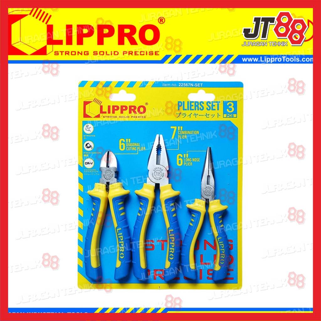 Jual [BUNDLING] LIPPRO TANG SET 3 PCS LANCIP 6 & POTONG 6 & KOMBINASI 7 ...