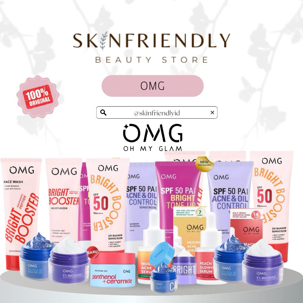 Jual [READY] OMG Oh My Glam Brightening | Cleanser | Moisturizer ...