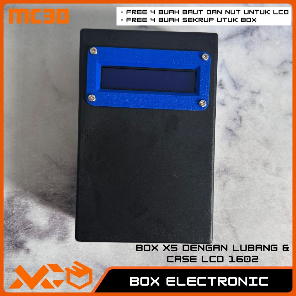 Jual BOX ELEKTRONIK BOX X5 BOX X6 BOX X4 DENGAN LUBANG LCD 1602 2004 ...