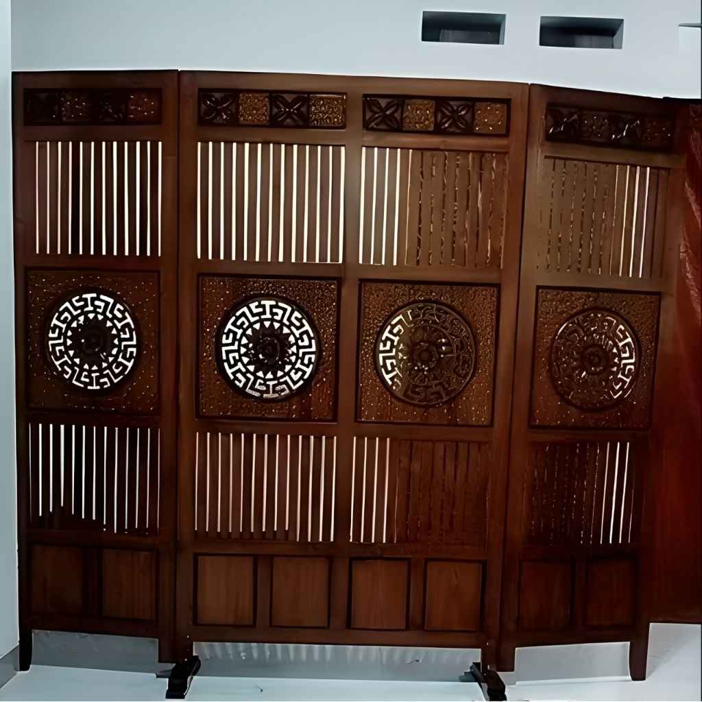 Jual SKETSEL PENYEKAT PEMISAH RUANGAN KAYU MODEL ESTETIK MOTIF UKIRAN ...