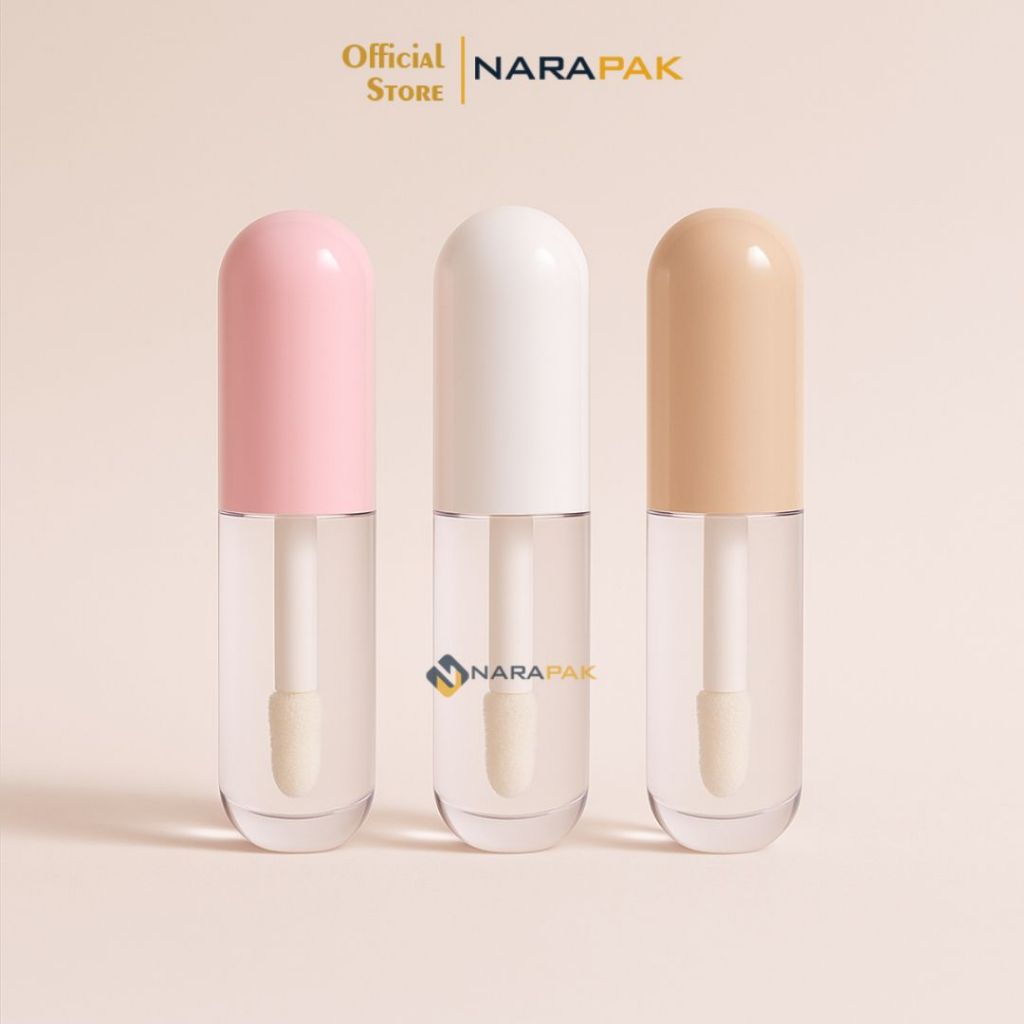 Jual Botol Lip 2ml Akrilik Bentuk Kapsul Kemasan Liptint / Lipcream ...