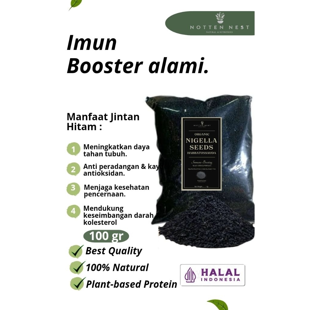 Jual Biji Jinten Hitam Habbatussauda 100% Natural - Nigella Seeds Asli ...