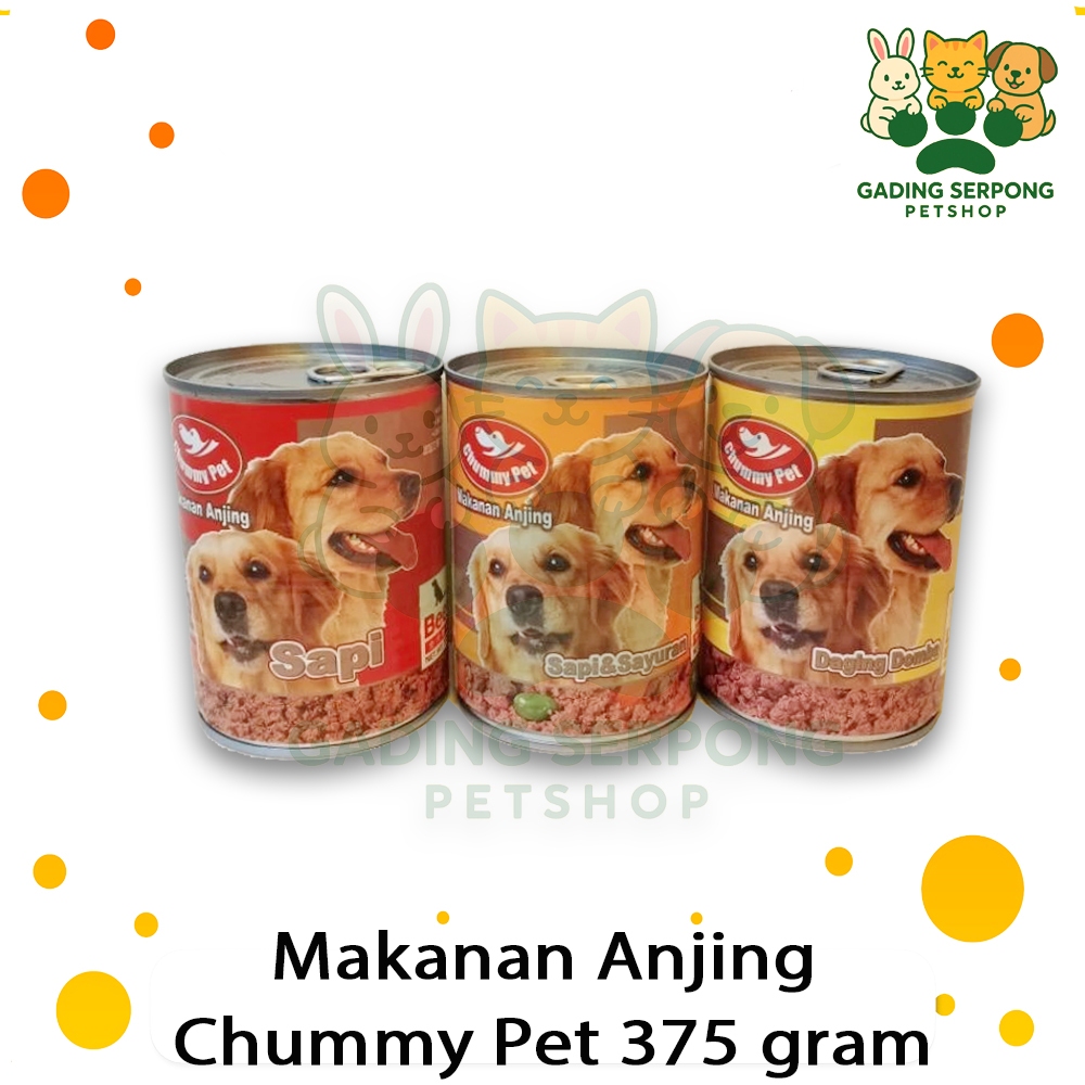Jual Chummy Pet 375gr Beef Lamb wet dog food for Dogs - makanan anjing ...
