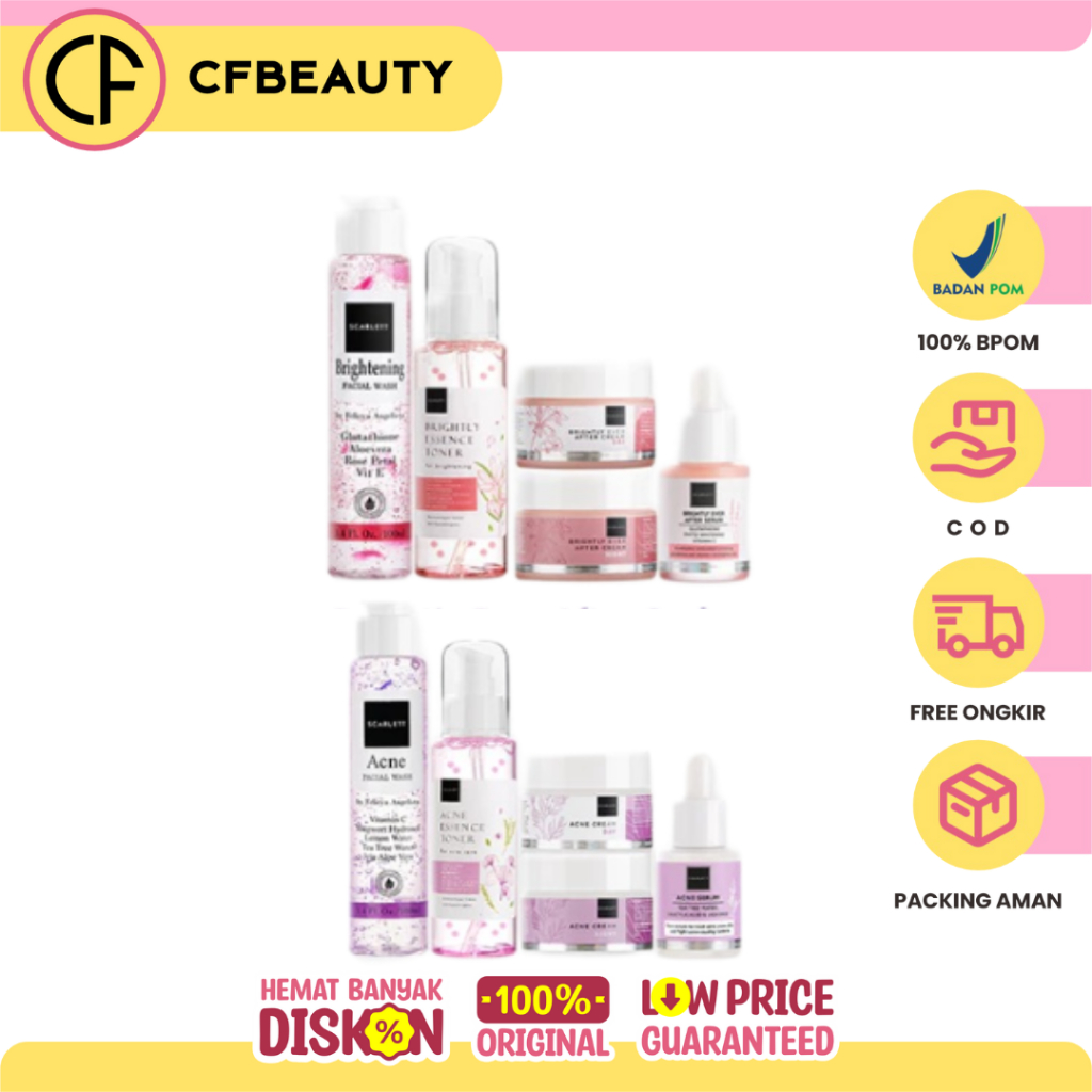 Jual Scarlett Facecare Series untuk Membantu Mencerahkan Wajah ...