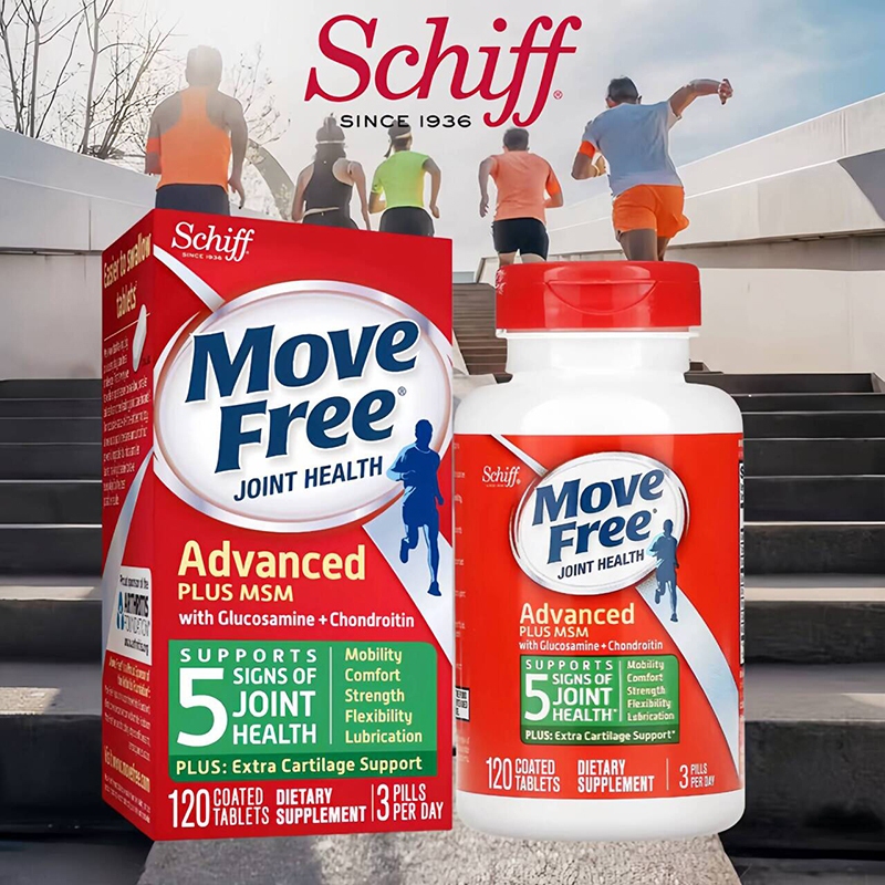 Jual Schiff Move Free Joint Health Advanced Plus MSM 120 capsules with ...