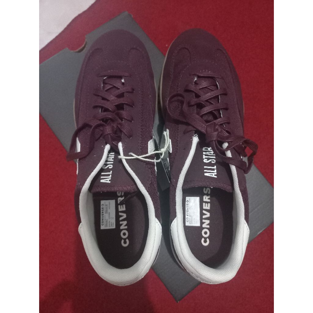 Jual Sepatu Converse Run Star Trainer Warna Plum / Maroon Size 42 ...