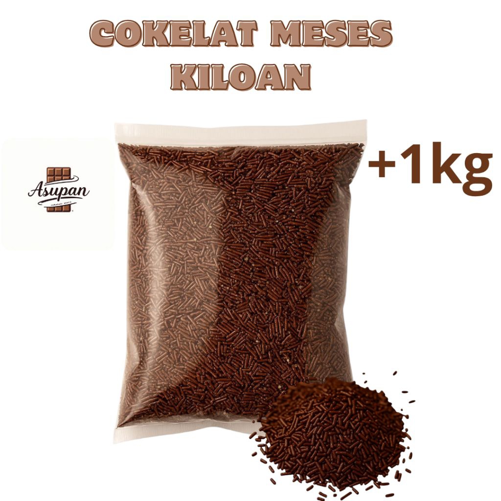 Jual Cokelat MESES | Full cokelat untuk taburan topping 1KG | Shopee ...