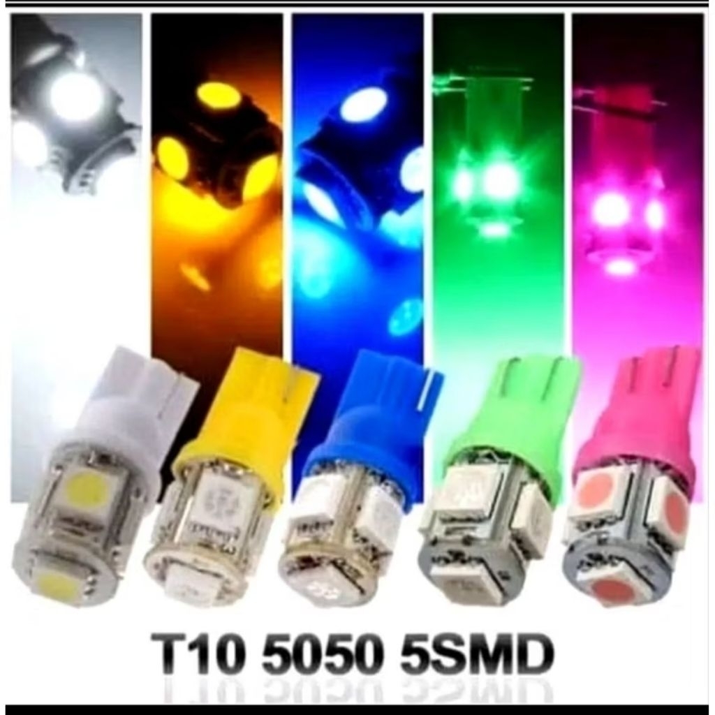 Jual Lampu LED JAGUNG T10 Senja Kota Sein 5 Mata 5 Titik Mata Mobil ...