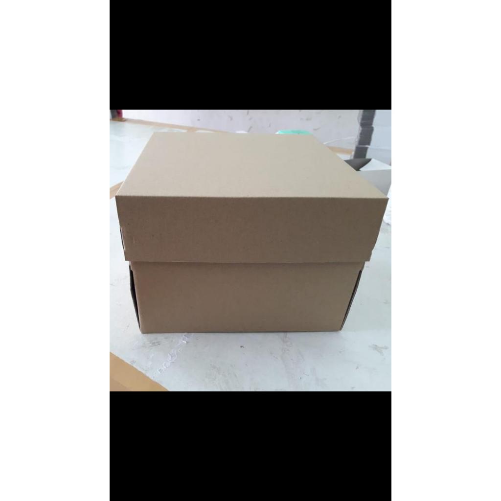Jual Dus Bahan Kraft Tempat Penyimpanan Warna Coklat Kalem Ukuran ...