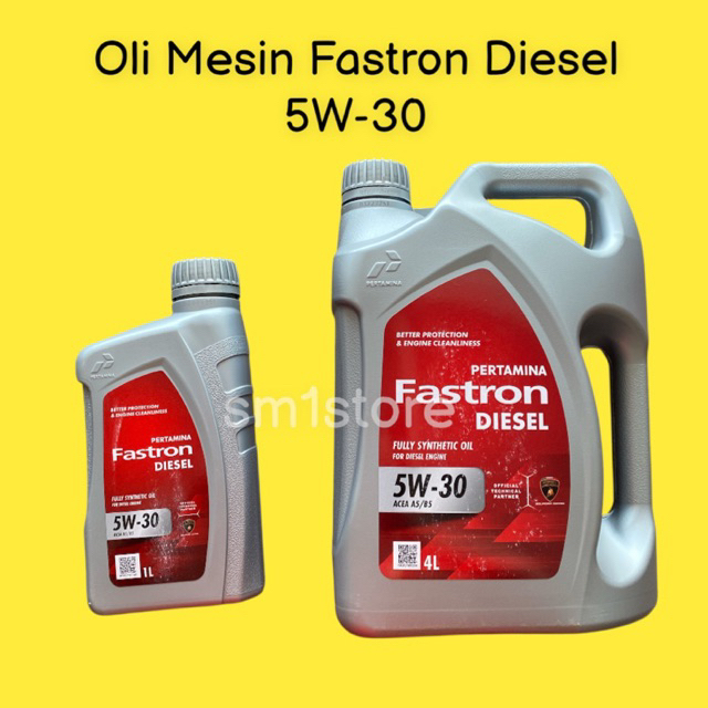 Jual Oli Mesin Fastron Diesel 5W-30 Pertamina 1 Liter 4 Liter | Shopee ...