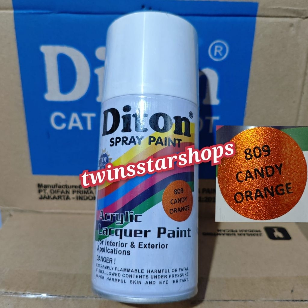 Jual Pilok Pilox Pylox Cat Diton Oren Candy Orange 809 Glossy Mengkilap ...