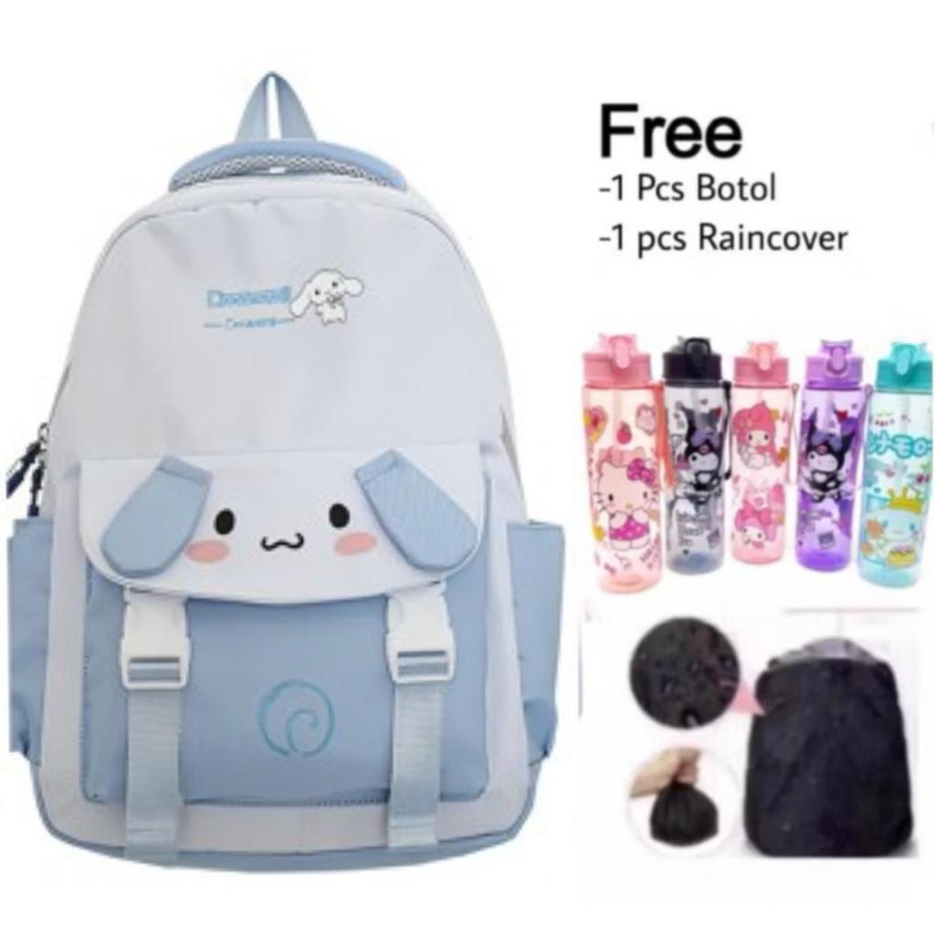 Jual BANYAK BONUSNYA 5IN1 Tas Ransel Anak Sekolah KUROMI CINNAMOROLL MYMELODY PURIN SD SMP SMA ...