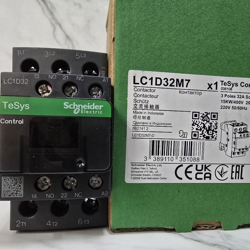 Jual Contactor /Kontaktor LC1D32M7 3P 32A 220Vac SCHNEIDER | Shopee Indonesia