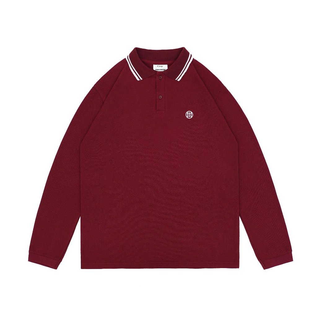 Jual MYPRIDE " SIGHT POLO LS MAROON " - MAROON - LONGSLEEVE POLO SHIRT ...