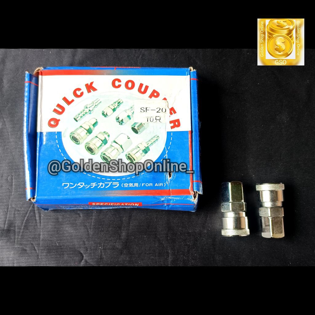 Jual Quick Coupler Plug SF20 - Sambungan Selang Compresor SF20 Ukuran 1 ...