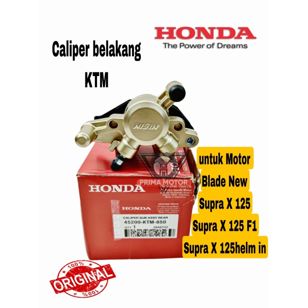 Jual Caliper belakang KTM Honda Supra X 125, Supra helm in, Supra X 125 ...