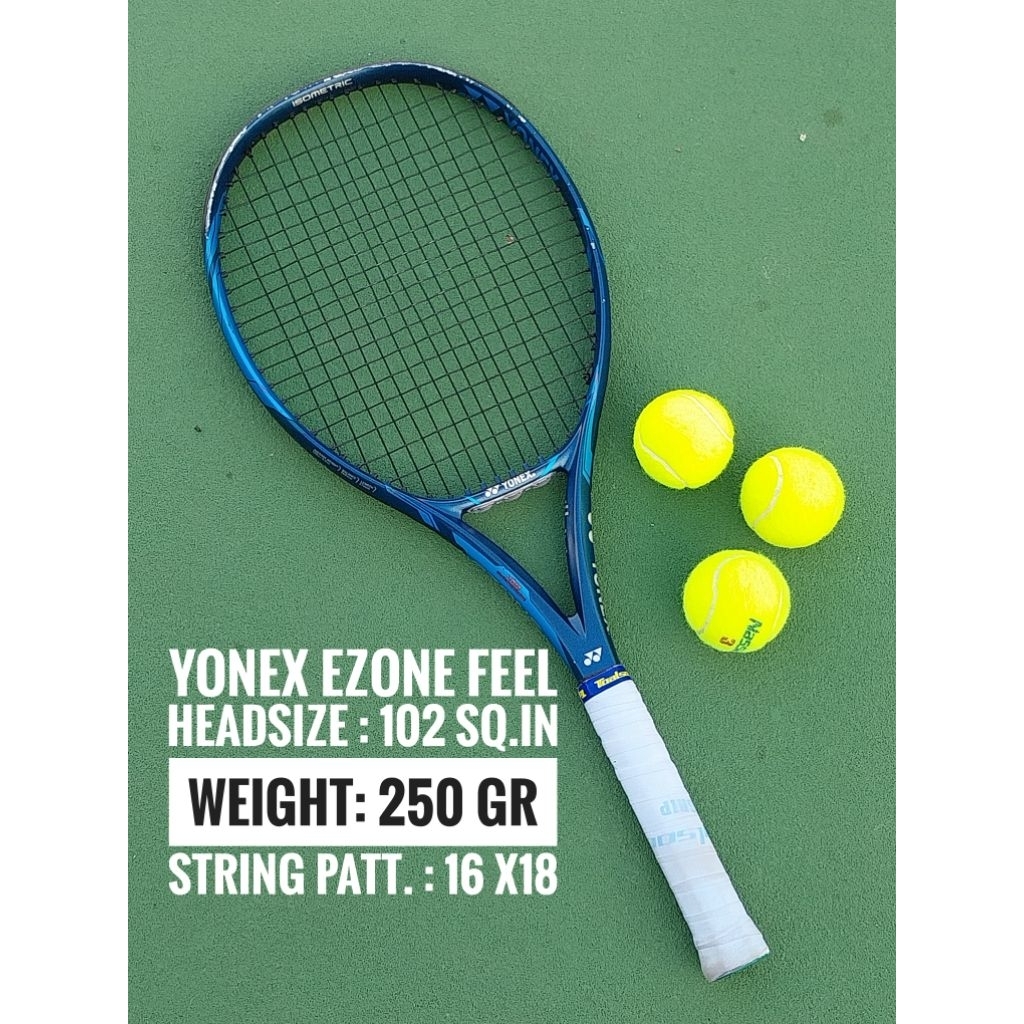 Jual Raket Tenis Second Yonex Ezone Feel 2022 102/250 gr Sky Blue ...