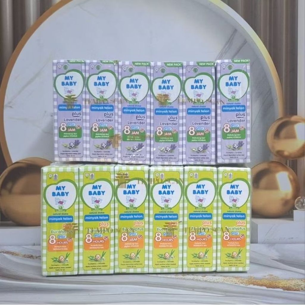 Jual 12pcs | My Baby Minyak Telon Plus Eucalyptus & Lavender 30ml/60ml ...