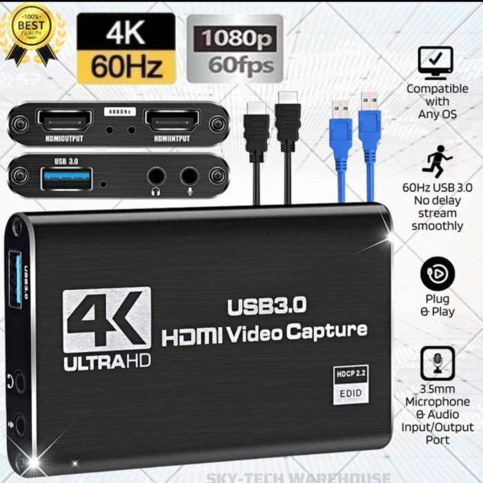 Jual HDMI VIDEO CAPTURE USB 3.0 UHD 4K WITH AUDIO ORIGINAL - Loop ,4K ...